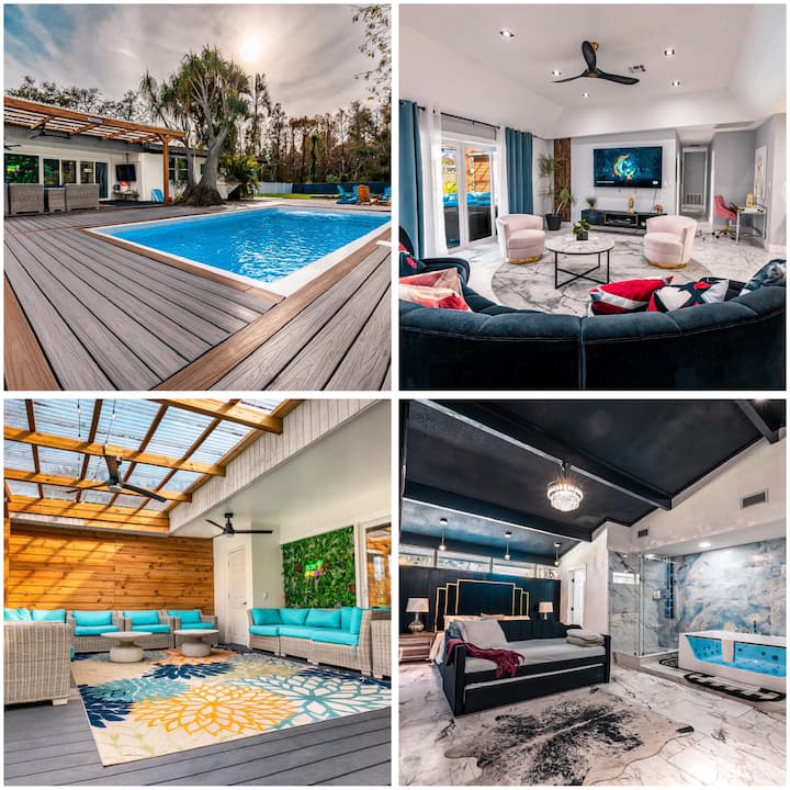 Bday+familyevents!sleep22@hotpool>10min2clwtrbeach - Clearwater, FL