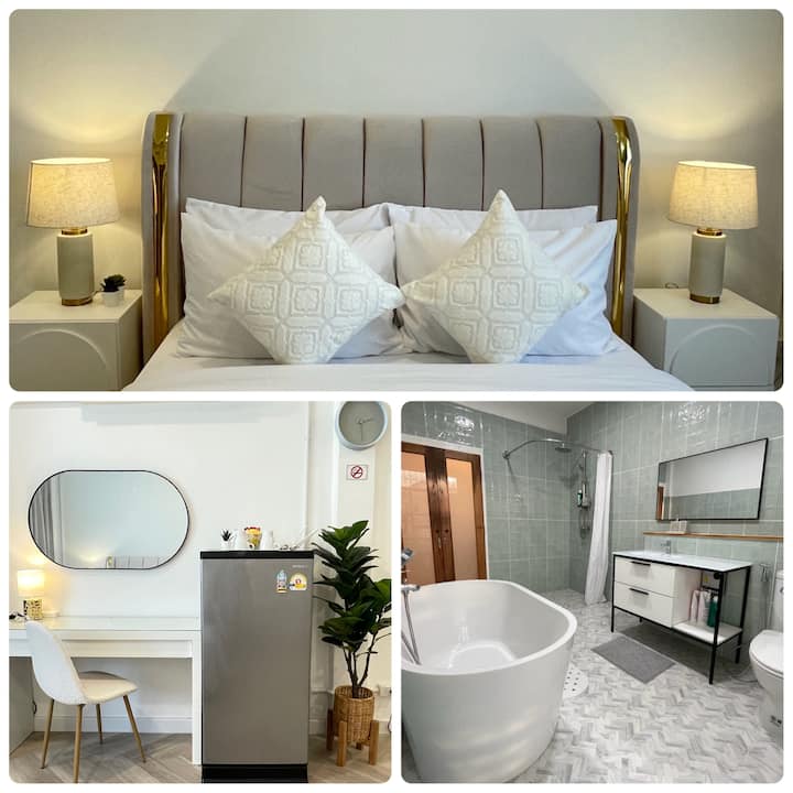 Cozy Apartment Bathtub & Netflix Near Wat Arun - Bangkok