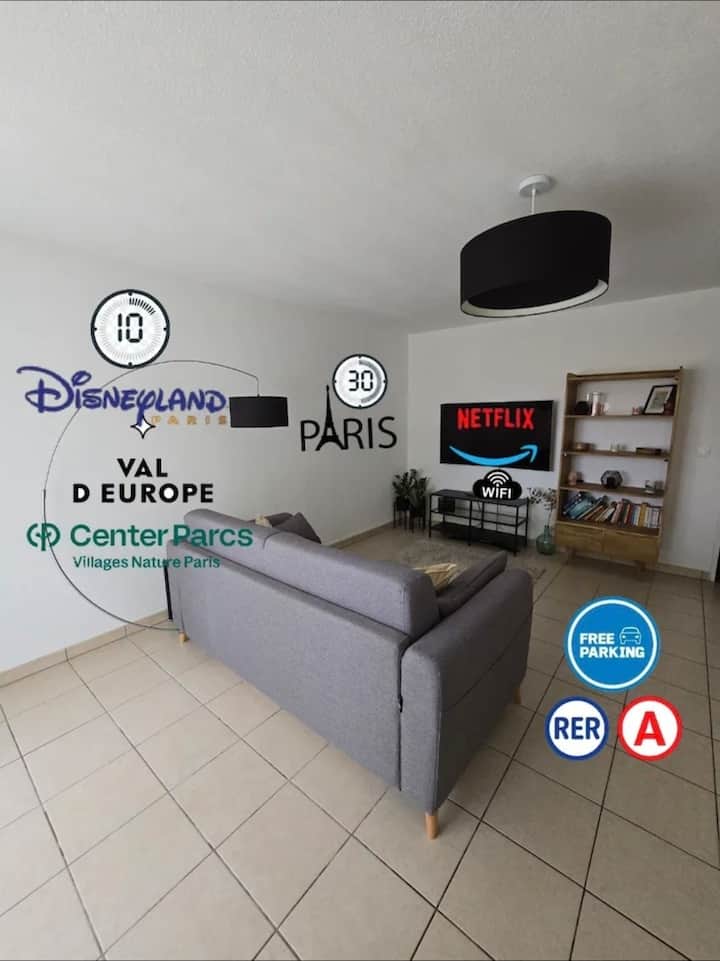 Super Appartement Familial Disneyland Paris(5pers) - Bussy-Saint-Georges