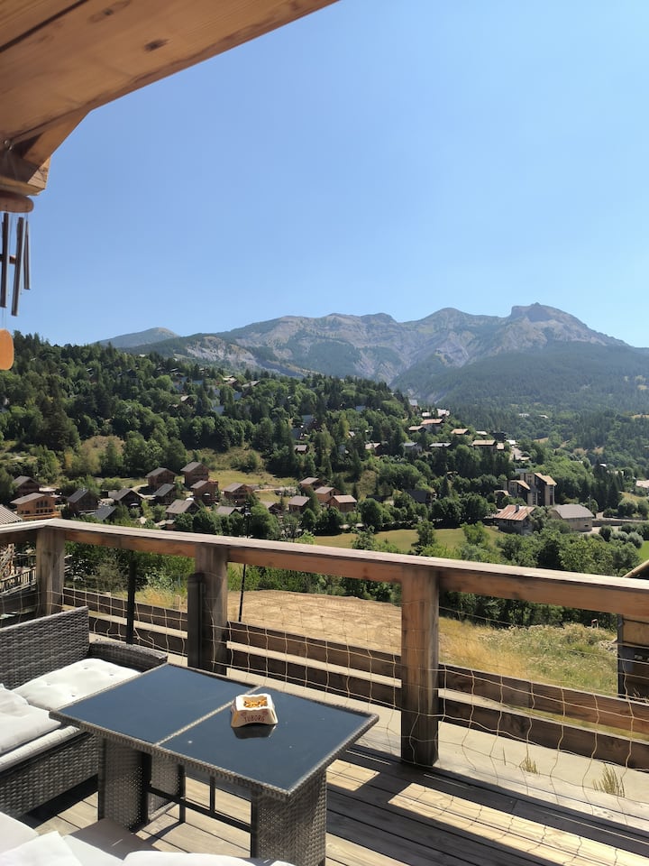 Chalet Familial Vue Montagne 8 Personnes - Allos