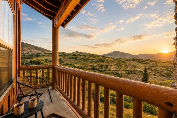 Superbe Vue Sur La Montagne Avec Les Couleurs D'automne, Balcon Privé - Utah