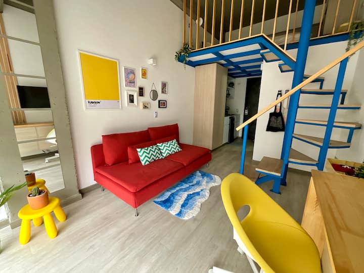 Para Estrenar Apartaestudio - Rainbow Loft - Bogota