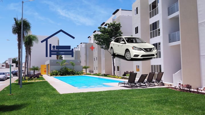 Departamento Vacacional+vehiculo - Cancún