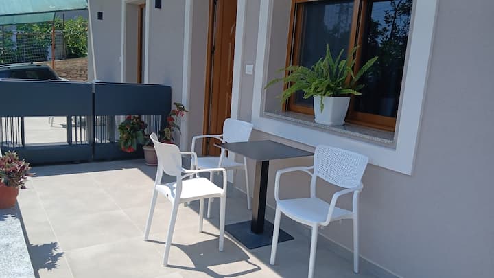 Family Space.
( 1 Couple Bed , 3 Single Beds) - Saranda