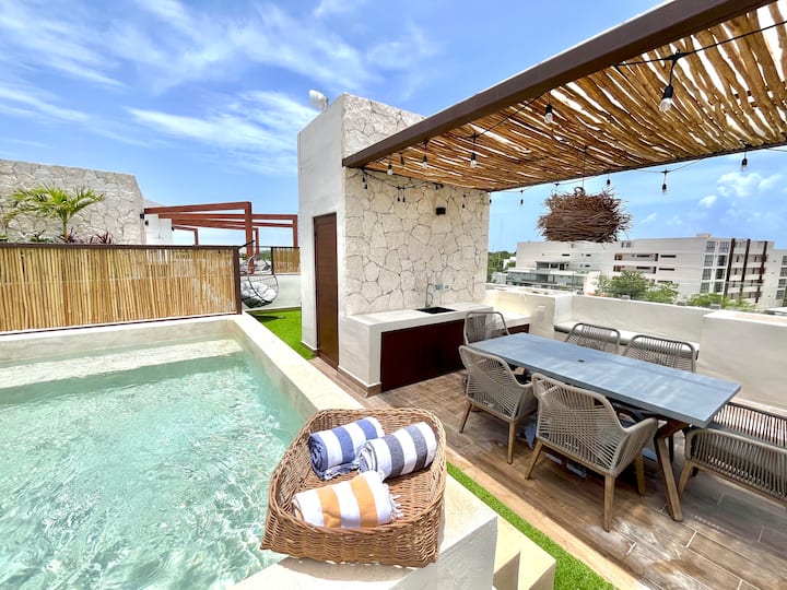 Luxury Penthouse Private Pool & Cinema Roof Top Cp - Playa del Carmen