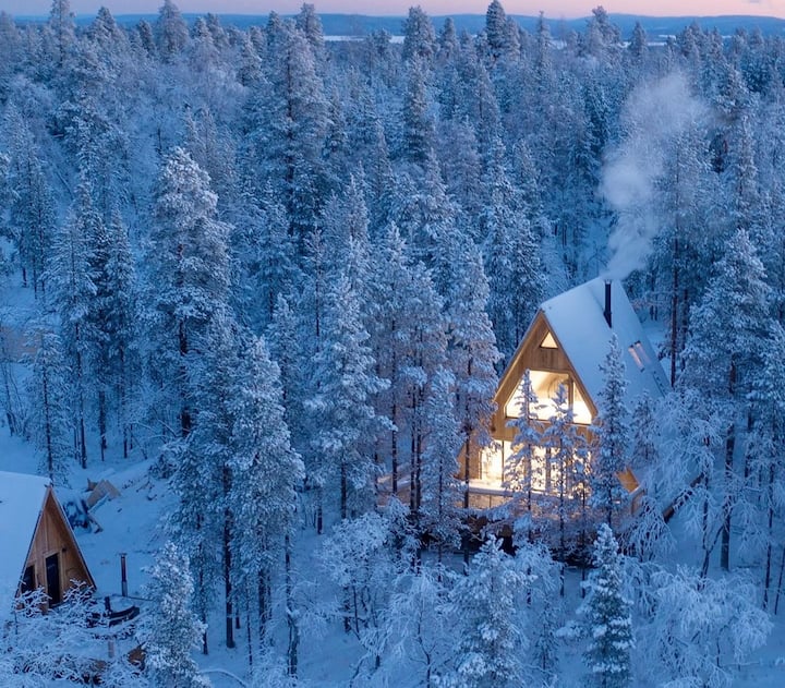 Unique Off-grid A-frame Cabin - Inari