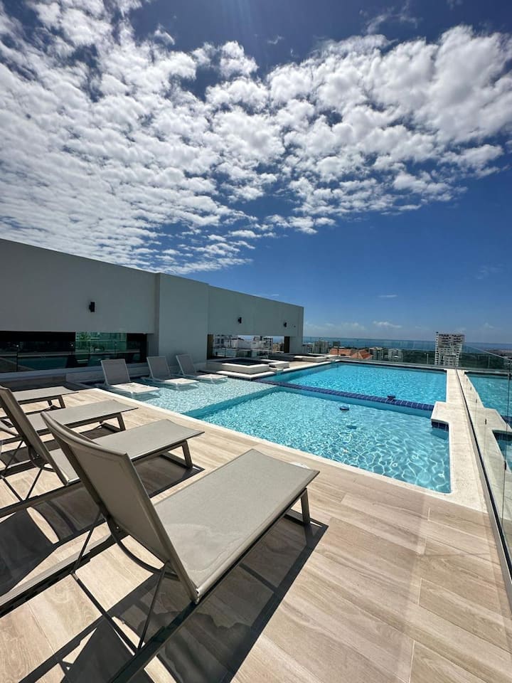 Luxury Apt With Rooftop And Pool - Santo Domingo