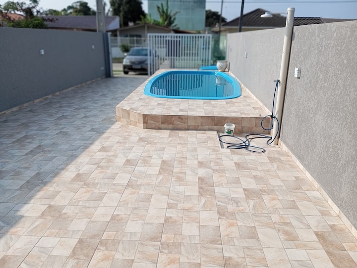Casa Com Piscina Próximo, Praia - Guaratuba