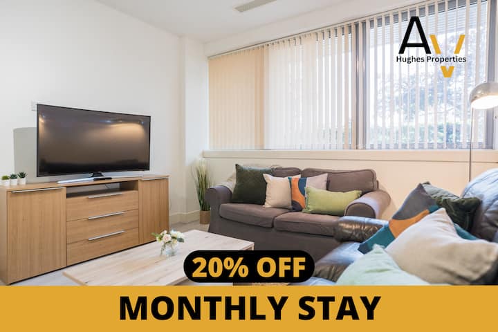Long Stay Special: 2-bed Apt In Central Mk - Milton Keynes