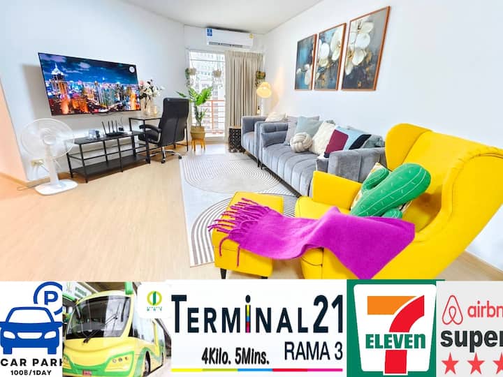 07# Bkk 8beds Riverfront Poolview Brt Center Rama3 - Phra Pradaeng