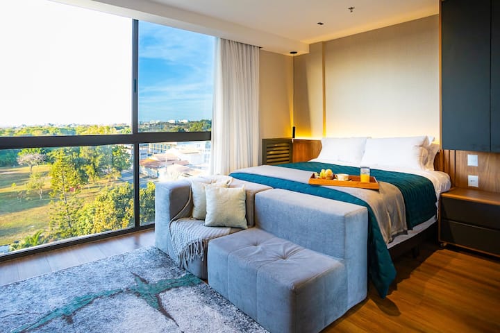 Studio Premium, Self Check-in, Piscina + Sauna - Brasília