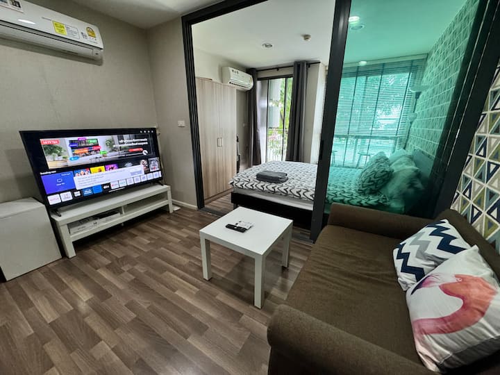 5 Mins Mall/pool/gym/mrt/netfilx - Bang Kapi District