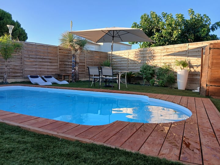 Villa Climatisée Avec Piscine - Sète