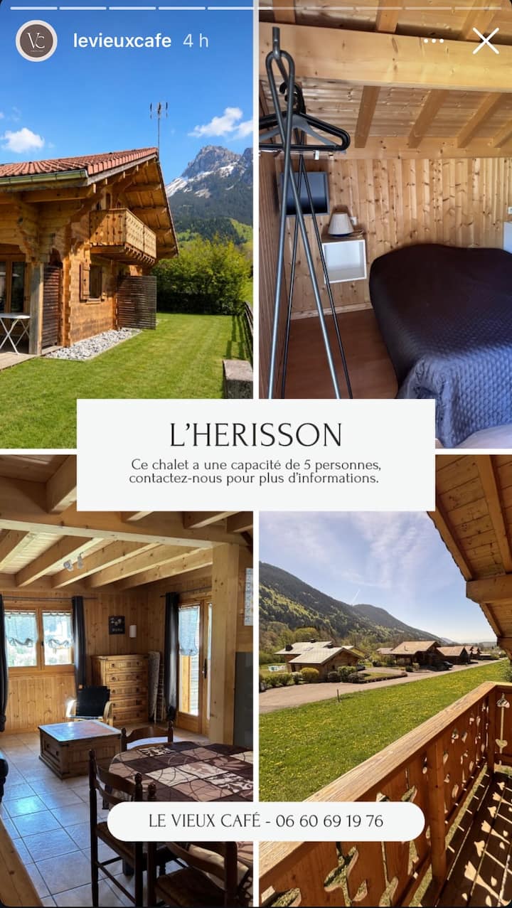 Chalet Hérisson 5 Pers - Bernex