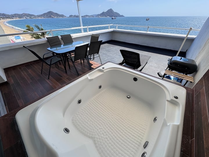 Precioso Loft Cielo Con Jacuzzi A Pie De Playa - Manzanillo, Colima, Mexico