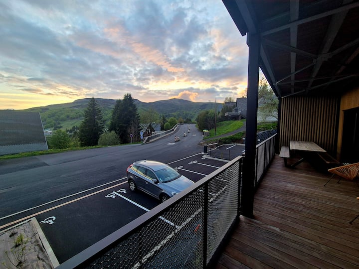 Ambiance Chalet.le Servières-charme-espace-vue - Chastreix