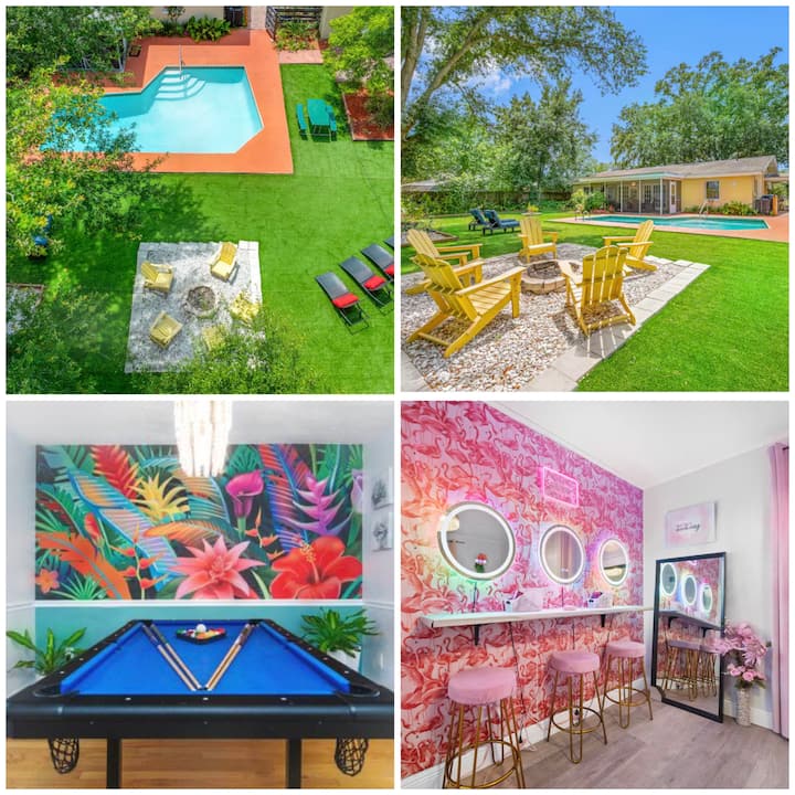 Haven Resort, Sleeps 18, Heated Pool, 15 Min2bch - Clearwater, FL