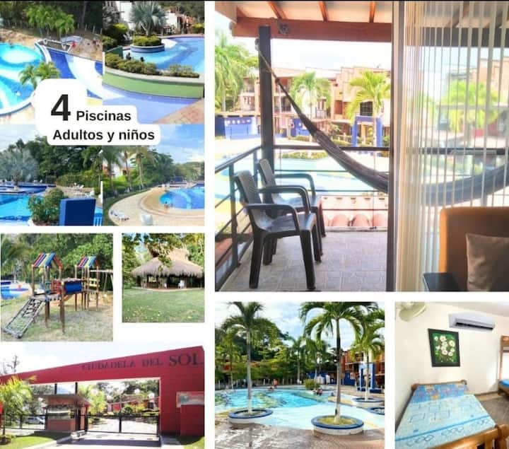 Unidad 4 Piscinas, A Una Cuadra Del Parque - San Jerónimo