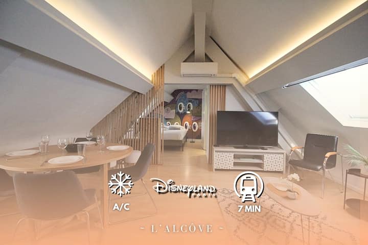 T2 Douillet Proche Gare & Disneyland | La Mansarde - Lagny-sur-Marne
