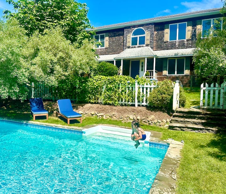 Mtk Fun Mansion Pool Hottub Gym Roof Deck Walk2all - モントーク, NY