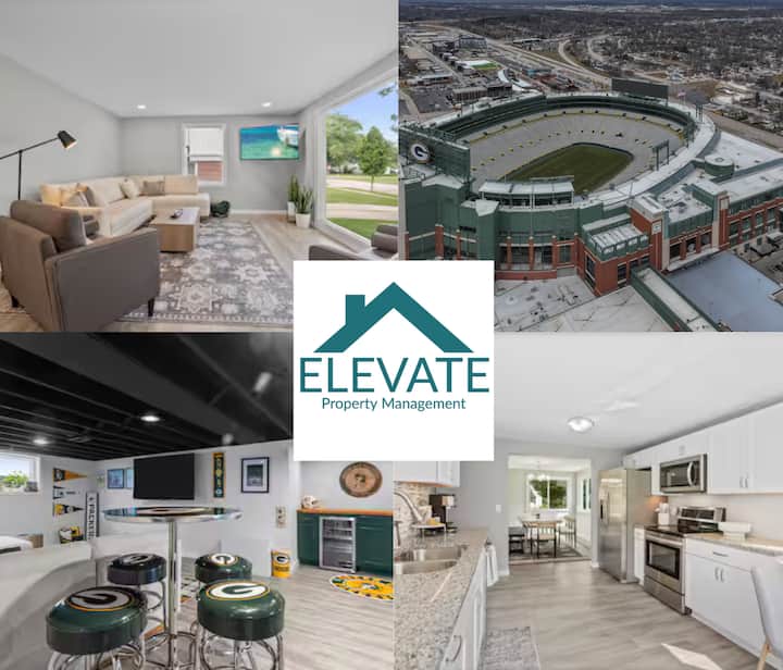 Titletown Stay! Modern Updates - 6 Beds - Lambeau Field - Green Bay