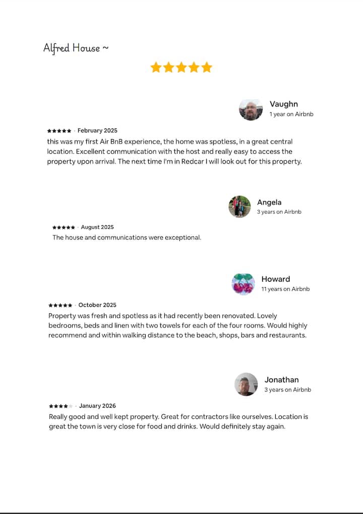 Alfred House | Horizon Stays - Redcar