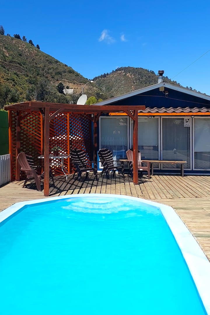 Casa Con Tinaja Y Piscina Para 10 Personas - Valparaíso