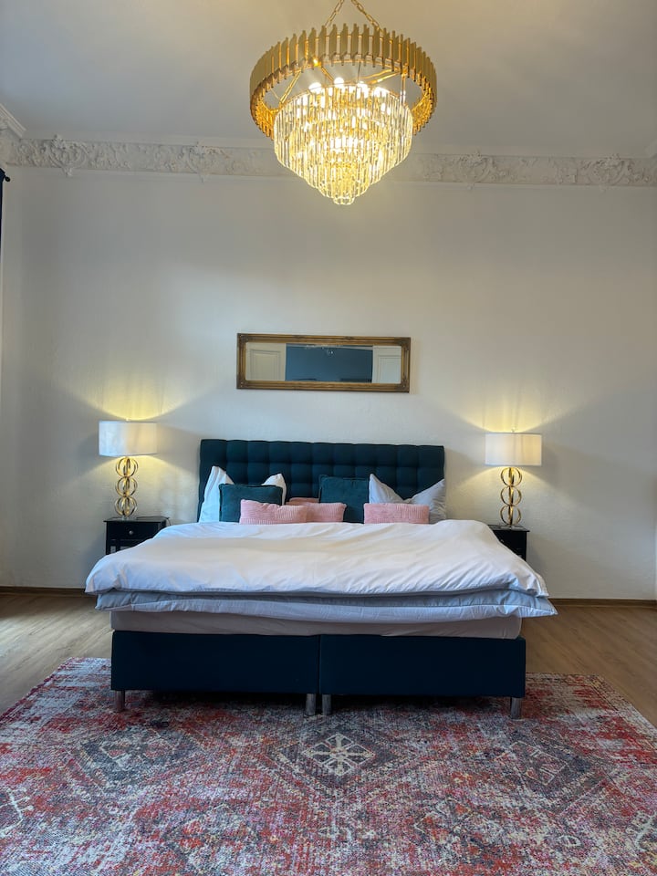 Five-o Apartment Hesse - Kingsize Bett - Perleberg