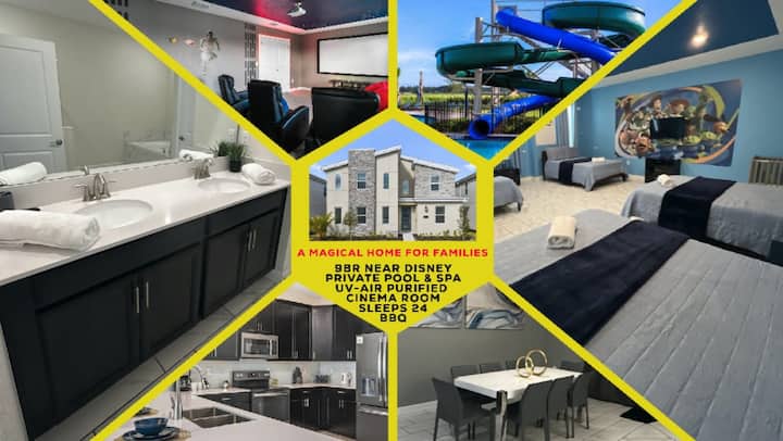 Disney Vacations / 24 People /9bd/ 5 Bh - Kissimmee