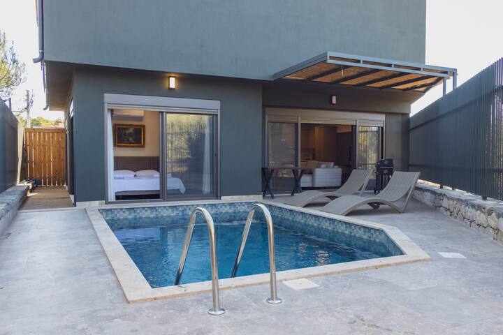 2+1 Lux Apart With Private Pool And Garden Bbq - Kaş
