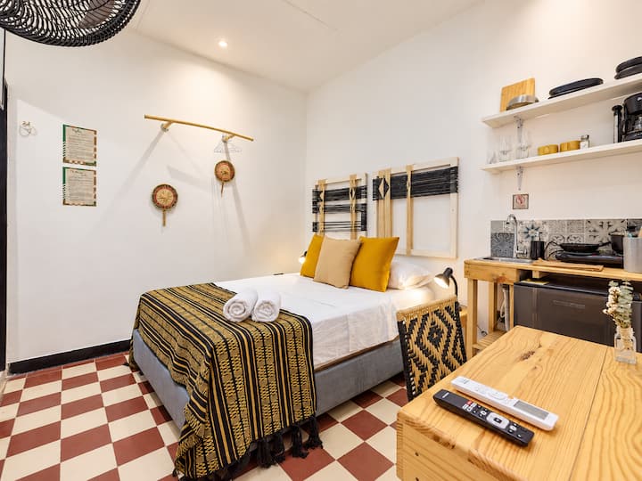 Ethnic Tropical Loft Near Los Novios Park - Taganga