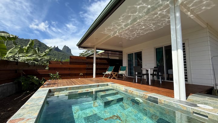 Akaiti Lodge-fare Ika-1 Chb Clim Piscine Privée - Polynésie française