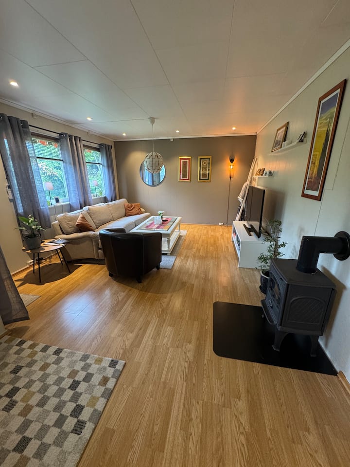 Koselig Anneks Med Utsikt Mot De Mektige Fjellene. - Norwegen