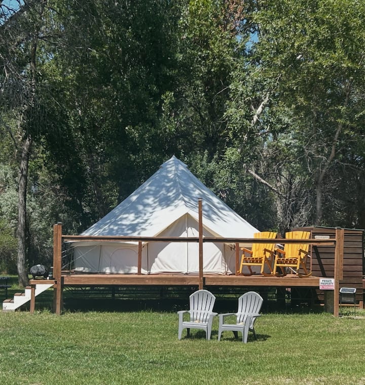 Yurt On Rock Creek In Joliet, Montana - Joliet, MT