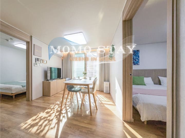 #상수역도보2분#2룸#3침대#홍대#명동#종로#이태원#엘리베이터#신축#무료짐보관#202 - Corea del Sur