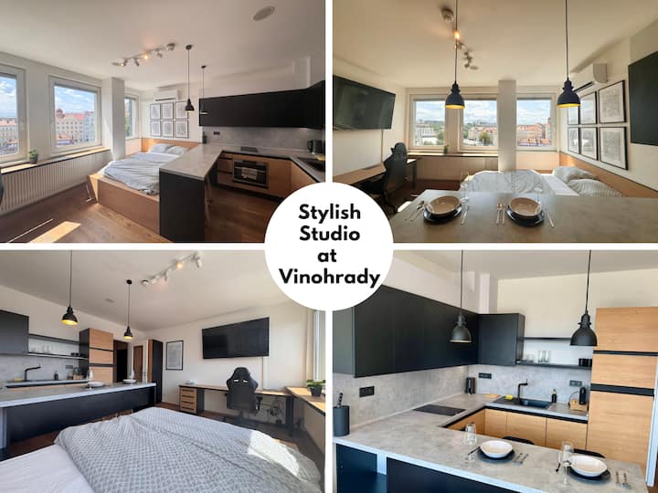 Stylish Studio | A/c | Big Tv I Kitchen | 1gb Wifi - Praga