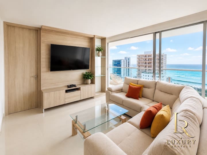 Vista Al Mar Piso 13 | Piscina + Gym + Rooftop - Cartagena