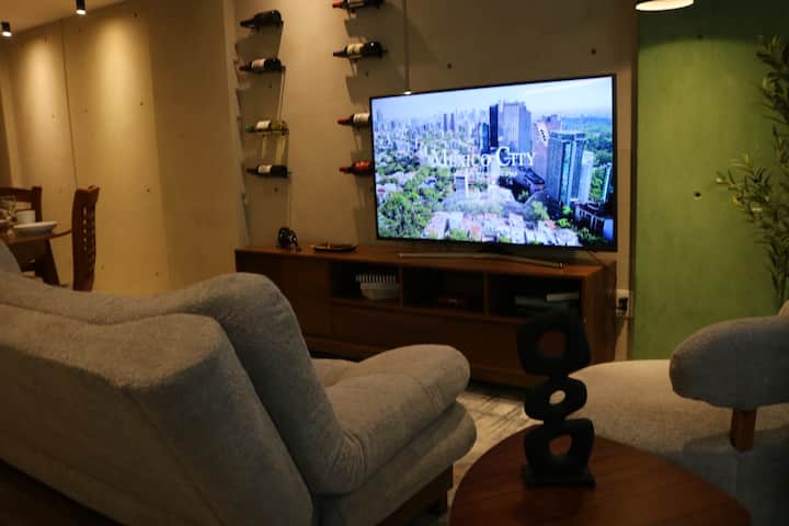 Centric Modern 2br Flat W Beatiful Private Terrace - Mexico
