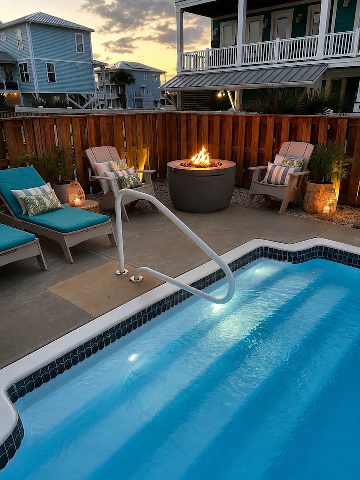 Reel Catch Oceanview 6 Bedroom, Private Pool, Ping - Ocean Isle Beach, NC
