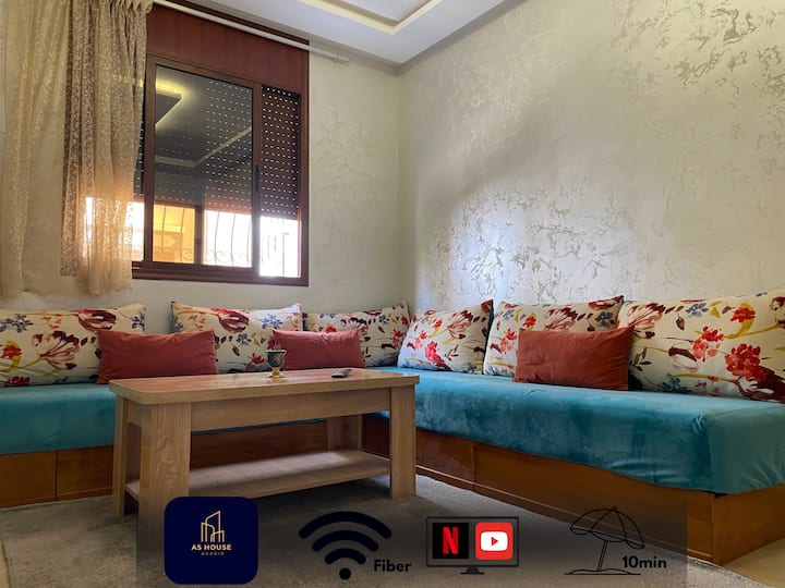 Modern Stay W/ Netflix + Wi-fi – 12 Drive To Beach - Agadir