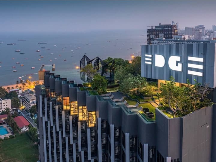 Edge Central Pattaya |步行3分钟到芭提雅海滩｜顶楼景观泳池｜健身房｜24h安保 - Pattaya