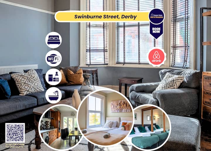 Huge House In Derby City Centre | Free Parking - Derbyshire