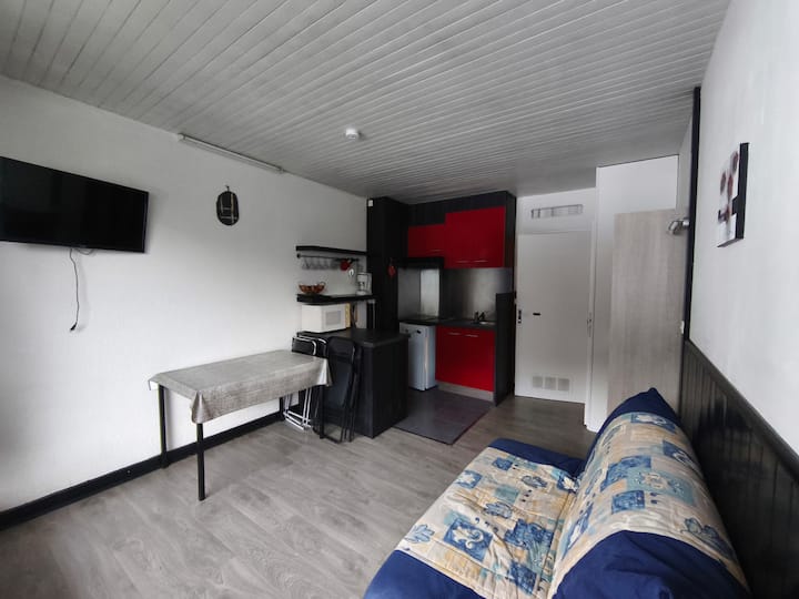 Studio Front De Piste Avec Balcon Orienté Sud - Pra-Loup