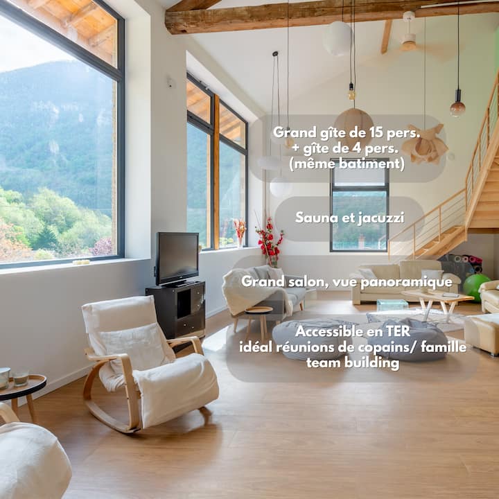 Spa, Vue Panoramique, Sauna:la Ressource Malix Xxl - Hauteville-Lompnes