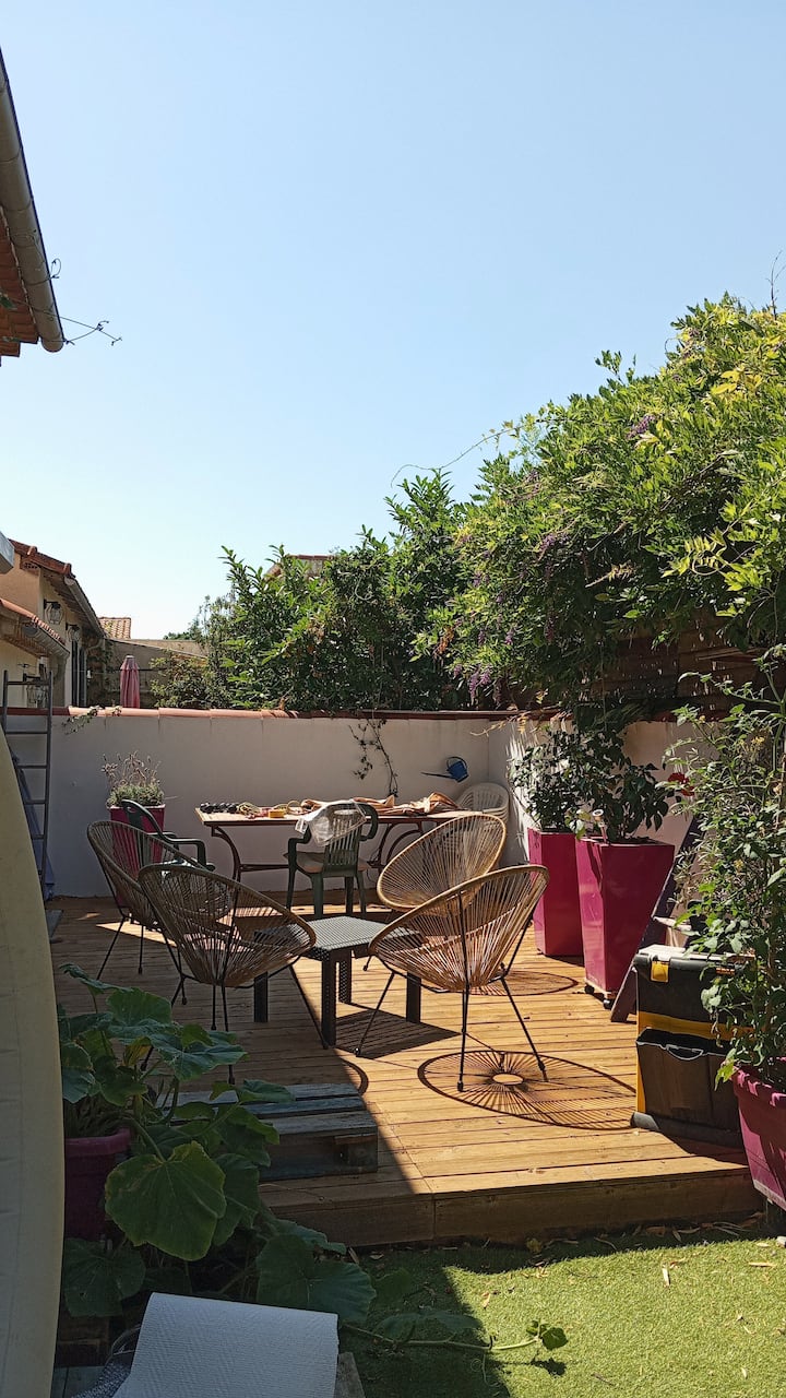 Maison 95m² Calme Rez De Jardin Centre Narbonne - Narbonne