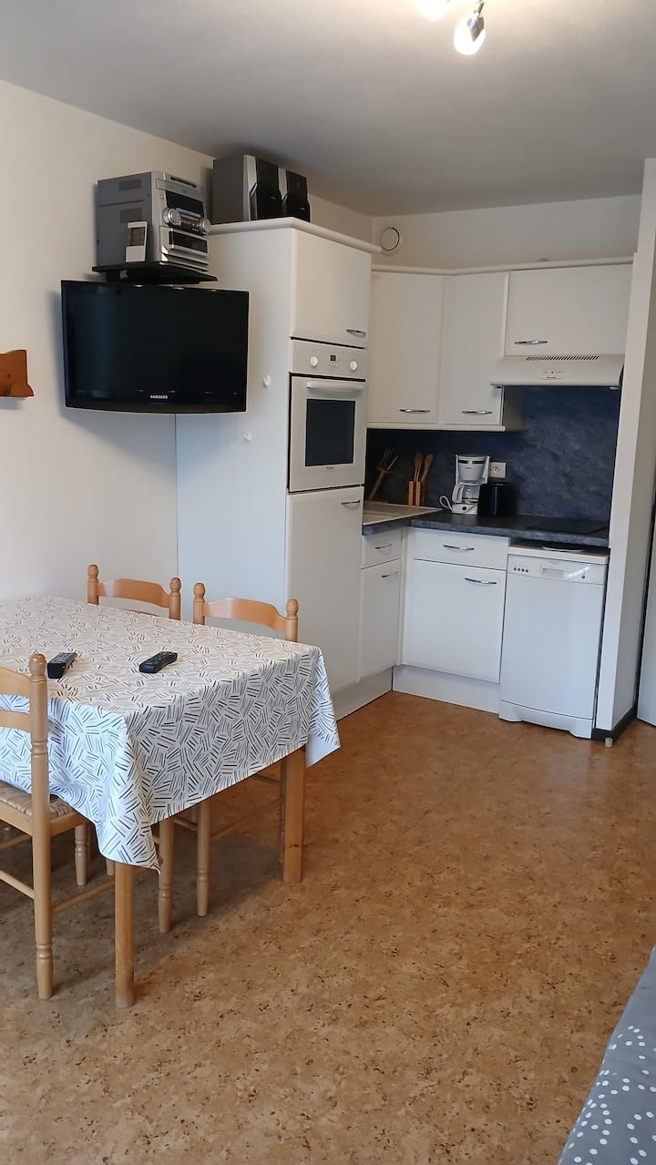 Appart T2 Cabine
Avec Terrasse 
4/6 Pers - Vielle-Aure