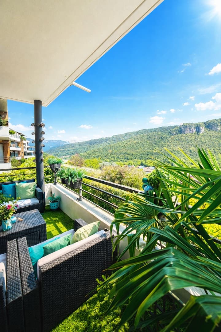 T3 Vue Panoramique +Parking Gratuit+terrasse 30 M² - Annecy