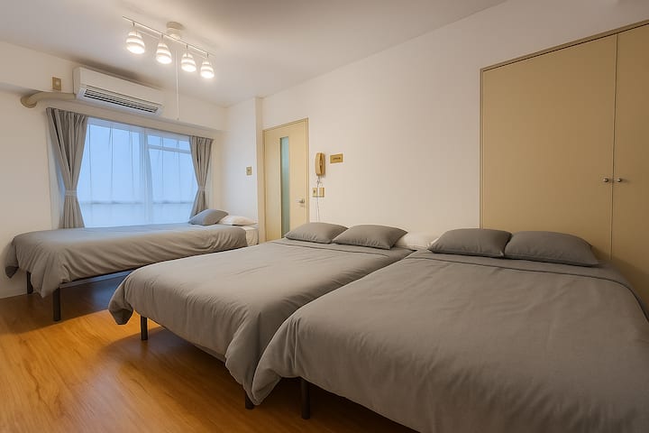 南海難波徒歩７分ベッド３台 - Osaka