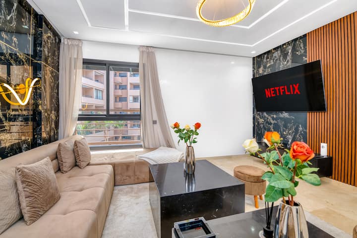 Luxueux Appartement 3 Suites Au Centre De La Ville - Marrakesh