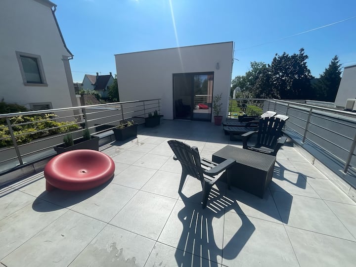 2 Pièces Avec Terrasse 10 Mn Centre Strasbourg - Lingolsheim